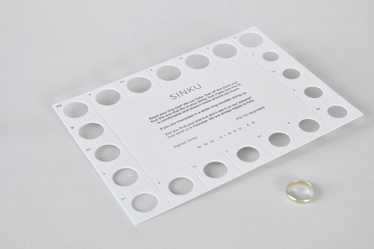 Paper Ring Sizer – Stationery – Elegante Press