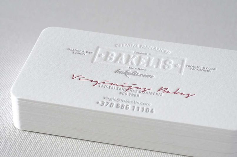 Award winning business card – Elegante Press